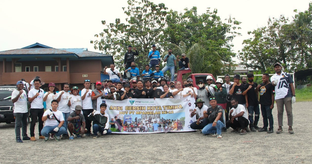 Aksi Bersih Kota Timika dalam Rangka HUT PT Mpaigelah ke-12 - Somatua ...